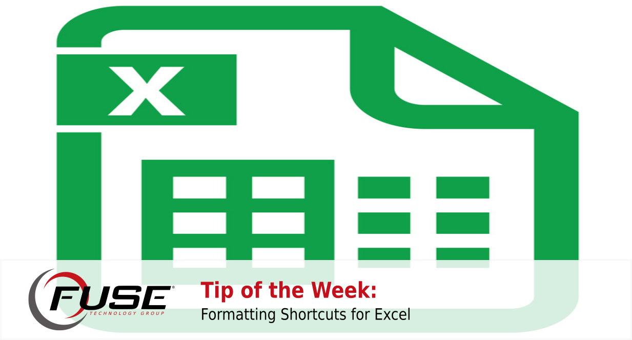 Tip of the Week: Formatting Shortcuts for Excel | Fuse Technology Group ...